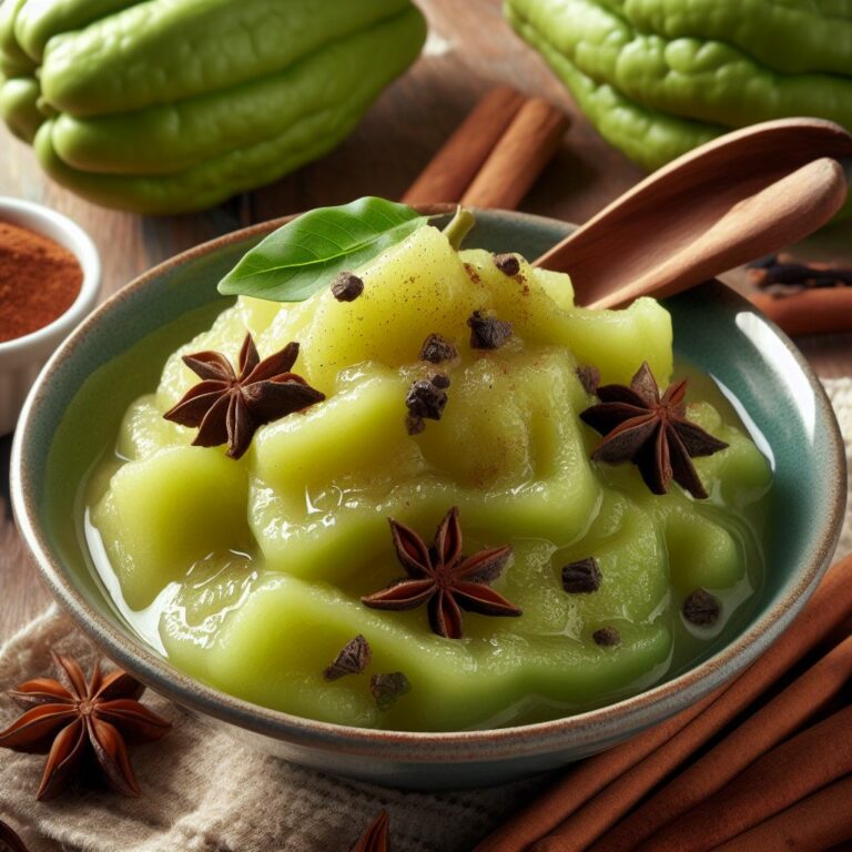 Compote de Chayotte à la Vanille : Chayottes cuites avec de la vanille ...