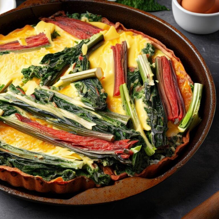 Frittata aux Côtes de Blettes : Savourez la Cétogène en Tranches - www ...